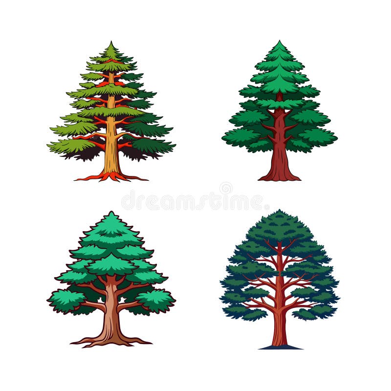 Deodar Tree Stock Illustrations – 57 Deodar Tree Stock Illustrations ...