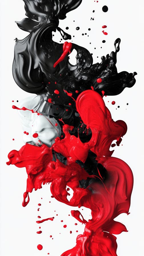 A Bold Ink Line on a Canvas Creates a Striking Contrast Against Simple ...