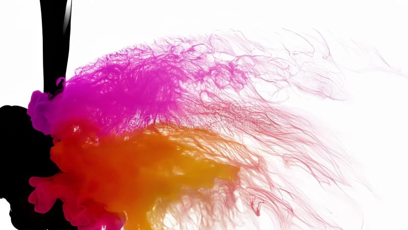 Bold Ink Splash Art Creation in a Creative Studio Setting Stock Video ...