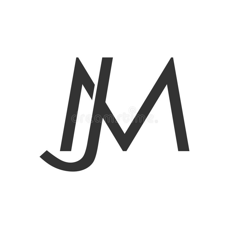 Bold JM or MJ Logo for a Modern Identity Stock Vector - Illustration of ...