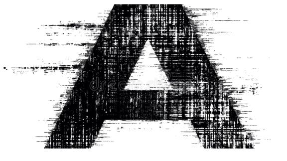 A Bold Letter a Appears in a Glitchy Design, Reflecting a Serious ...