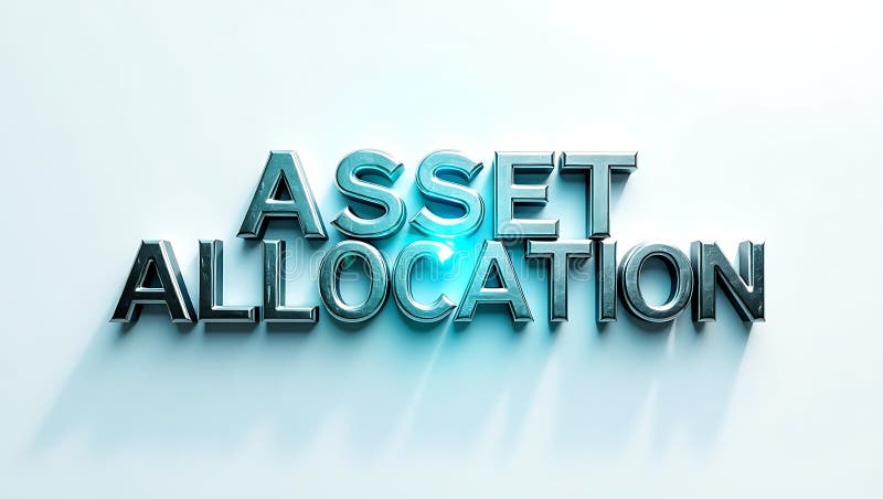 Asset Allocation Concept Showcased through Prominent Text Against a ...