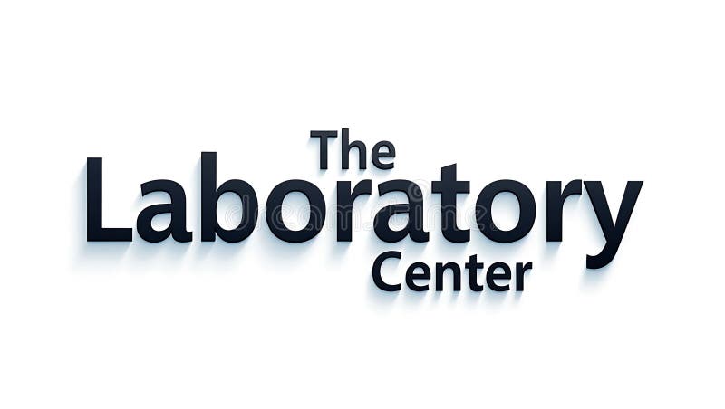Laboratory Center Logo Showing Unique Lettering Style in Professional ...