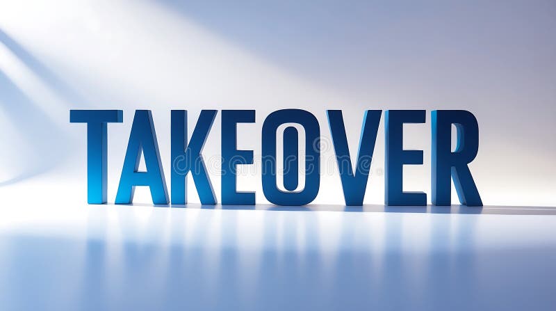 Bold Lettering Spells Takeover Against a Clean Backdrop Enhanced by ...