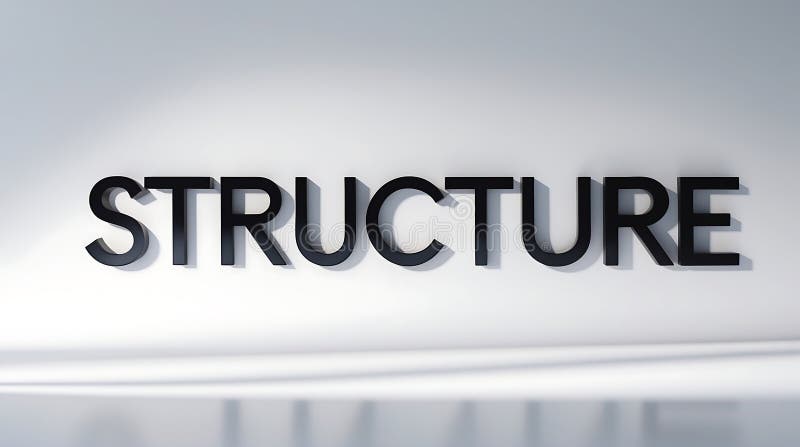 Creative Typography Showcasing the Word Structure Against a Minimal ...