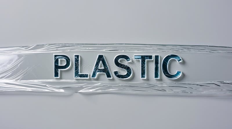 Scratched Plastic Texture with Bold Typography on a Smooth Surface ...