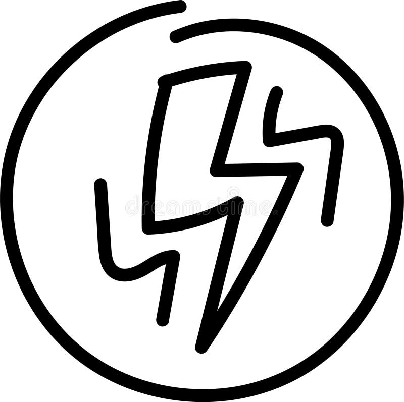 Abstract Lightning Bolt Symbol Stock Illustration - Illustration of ...
