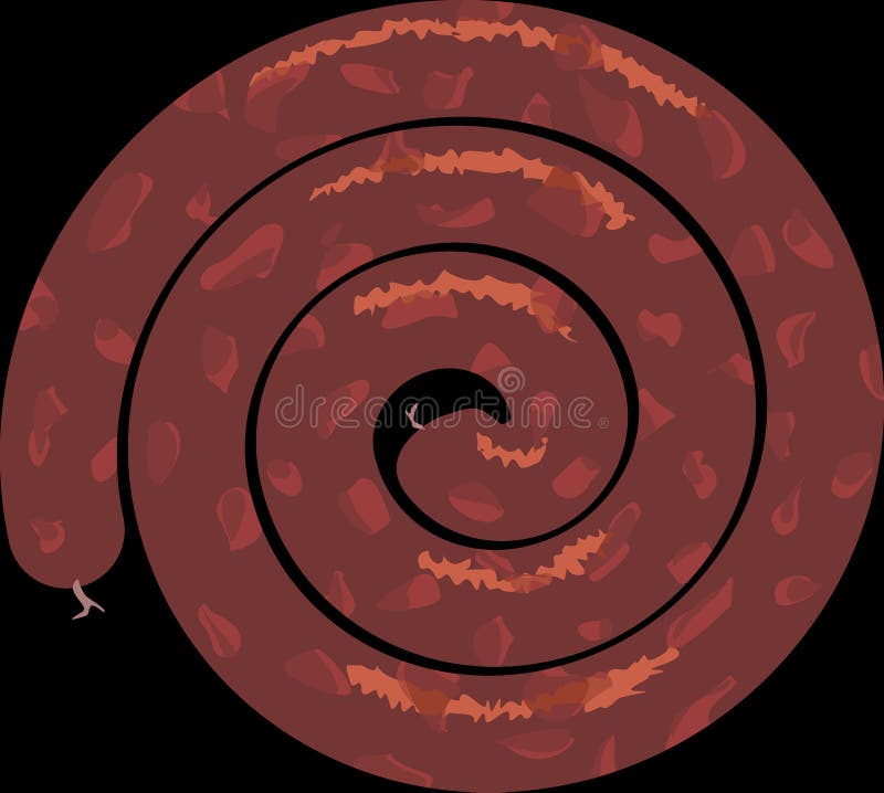 Simple Icon with Black Pudding Stock Vector - Illustration of food ...