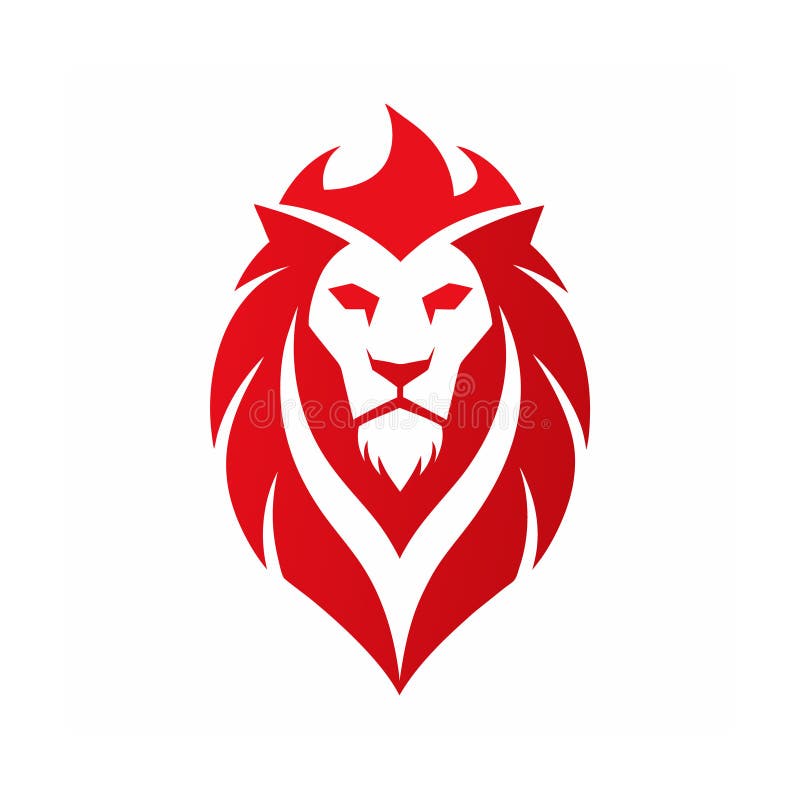 Bold Lion Head Shield Frame Vector Logo Stock Vector - Illustration of ...