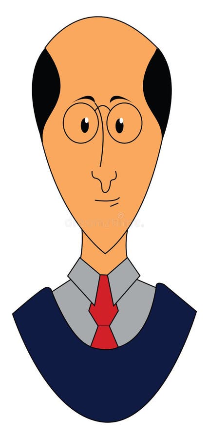 Bold Guy In Red Glasses Modern Design Stock Vector Illustration Of People Isolated 152424355