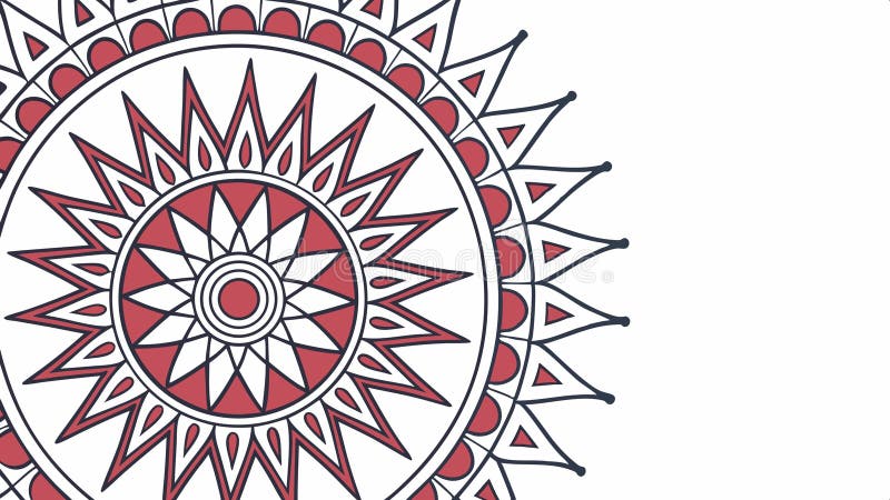 Bold Mandala Pattern with Sharp Points and Intense Radial Symmetry ...