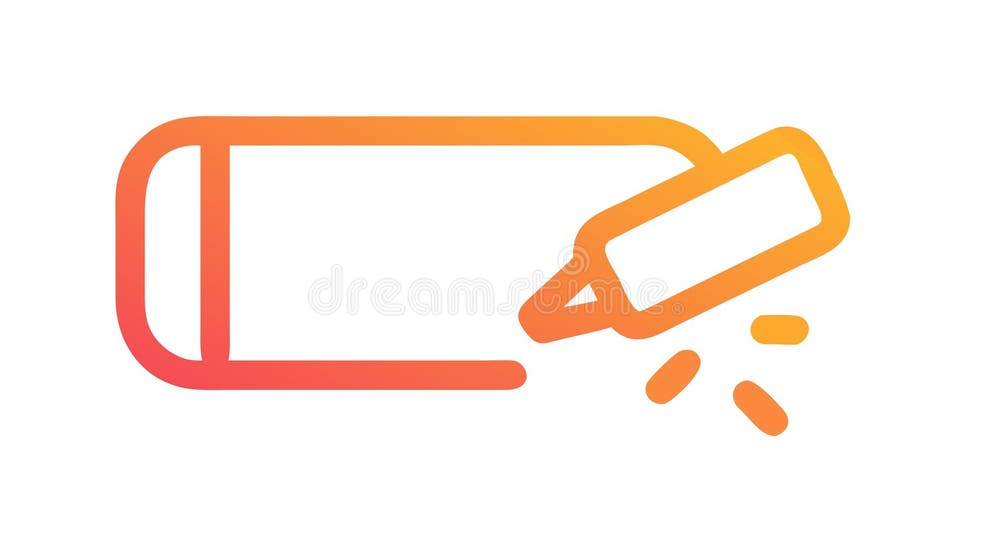 Bold Marker Pen Writing Tool Icon, Vector Design Generative AI Stock ...