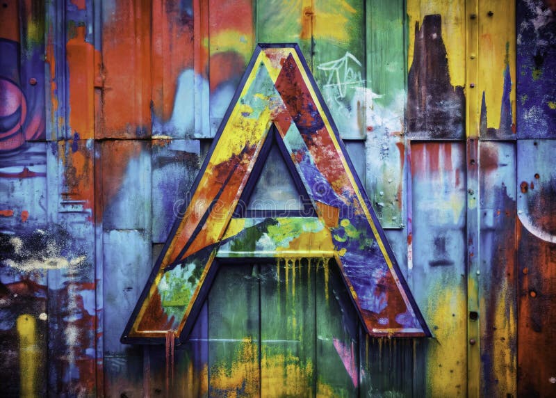 A Bold and Minimalist Graffiti Letter a Design Explore HandDrawn Spray ...