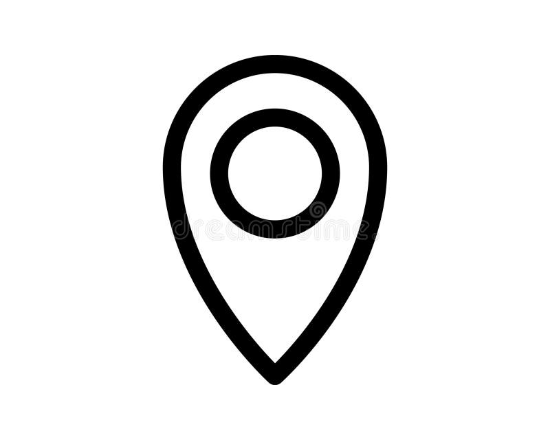 Bold, Minimalist Location Marker Icon. Perfect for App Design, Website ...