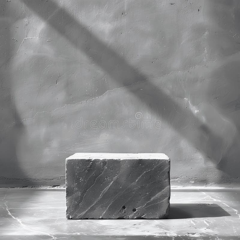 Bold Minimalist Statement in Black and White. Stock Illustration ...