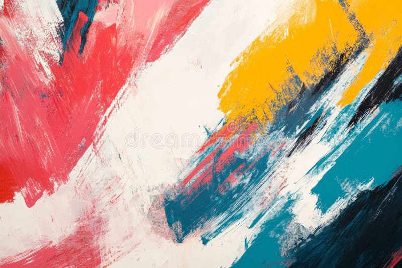 A Bold, Modern Abstract Art Backdrop Featuring Thick, Expressive ...