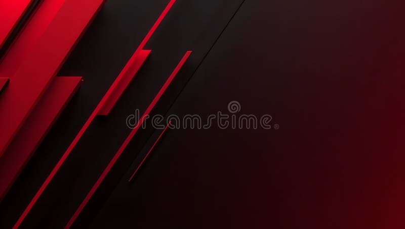 Bold Modern Abstract Background with Black and Red Tones and Geometric ...