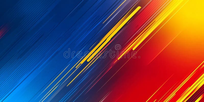 A Bold, Modern Abstract Background Using Three Colors--electric Blue ...