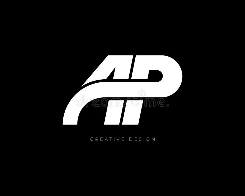 AP Monogram Letter Mark Branding Logo Stock Illustration - Illustration ...