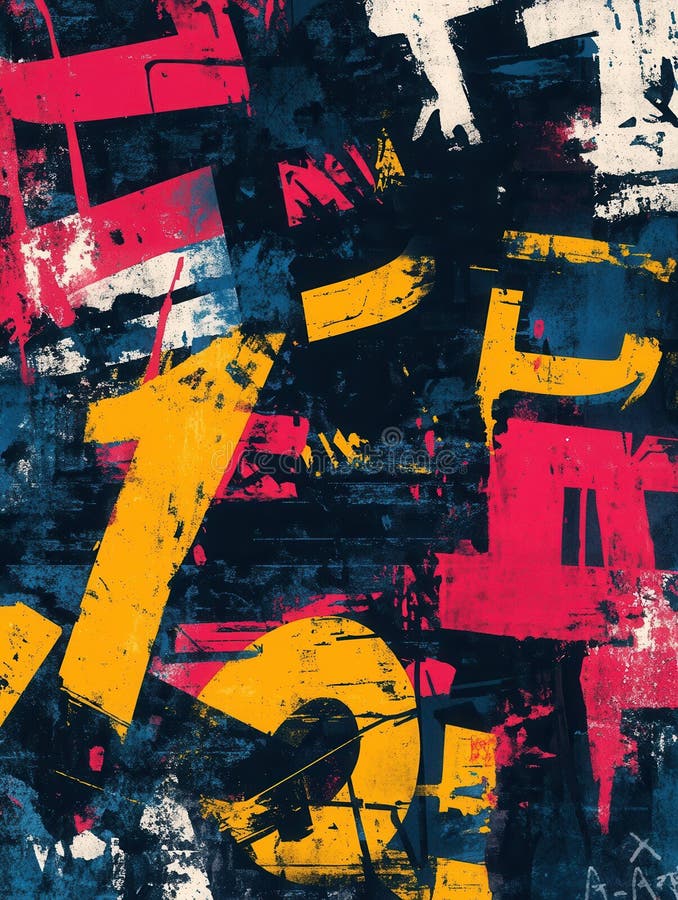 Bold Modern Typographic Design Featuring Oversized Abstract Text in ...