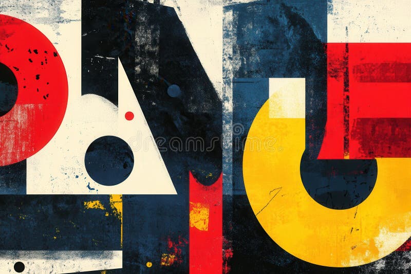 Bold and Modern Typography Showcasing Oversized Abstract Text Elements ...