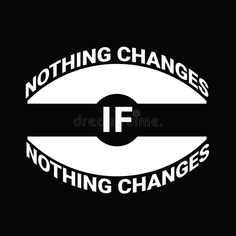 Bold Motivational Typography, Nothing Changes If Nothing Changes ...