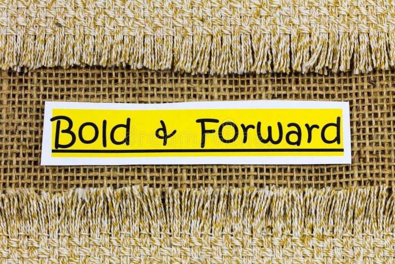 Bold Move Forward Direction Leadership Strategy Determination Stock ...