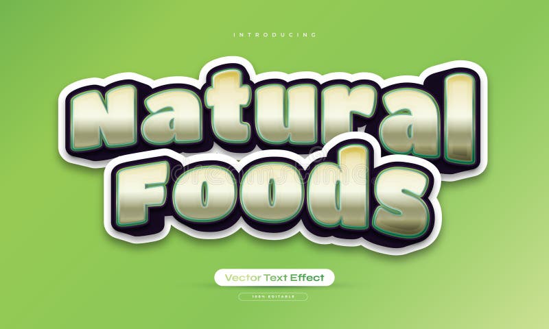 100 NATURAL text and fonts stock vector. Illustration of decoration ...