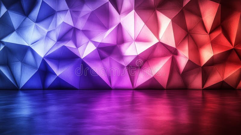 Bold Neon Abstract Background Featuring Geometric Patterns Stock Photo ...