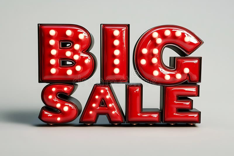 Bold Neon "Sale" Text Art Stock Illustration - Illustration of sign ...
