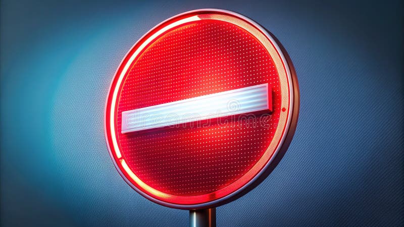 Bold No Entry Sign Graphic Design Poster Featuring a Powerful Visual ...