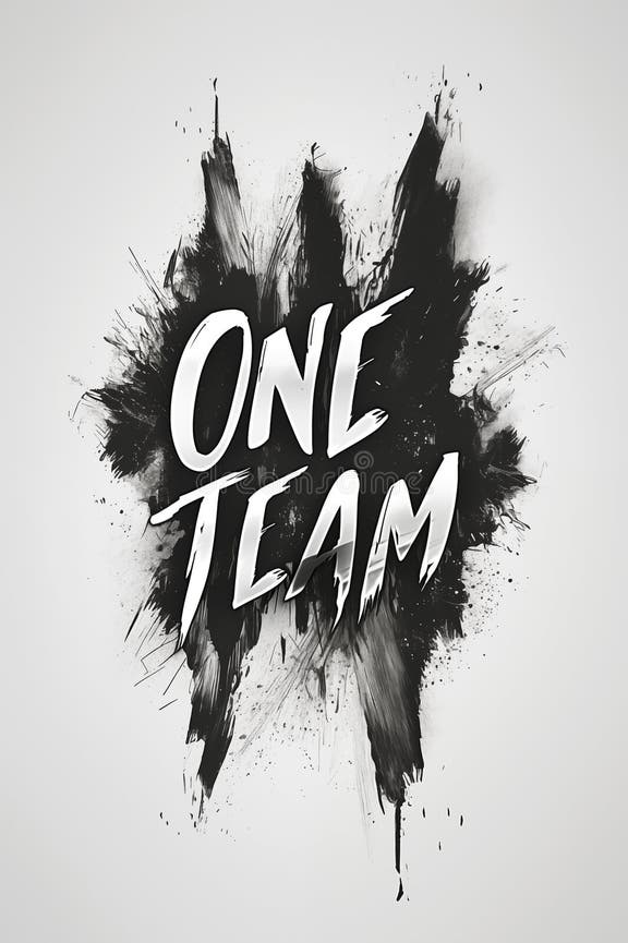Bold One Team Graffiti Design with Splattered Black Paint Effect Stock ...