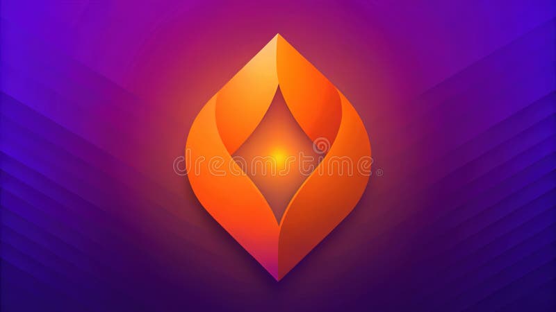 Bold Orange To Bright Purple Gradient Background Stock Illustration ...