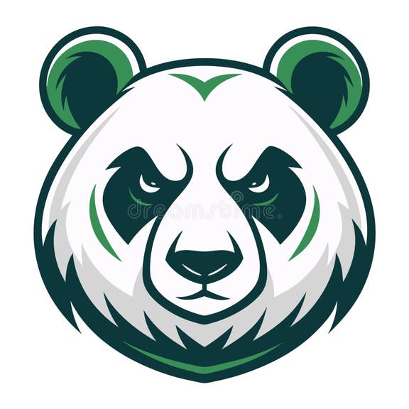 Bold Panda Head Illustration for Tattoo Design and Branding Projects ...