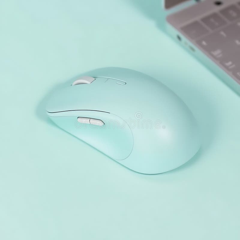 Bold Pastel Teal Ergonomic Wireless Mouse Stock Illustrations – 4 Bold ...