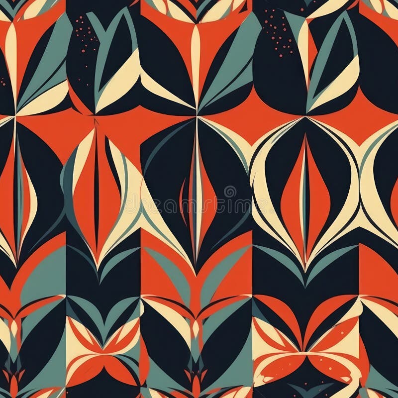 Bold Pattern with Abstract, Asymmetric Shape in Bold C. Infinite ...