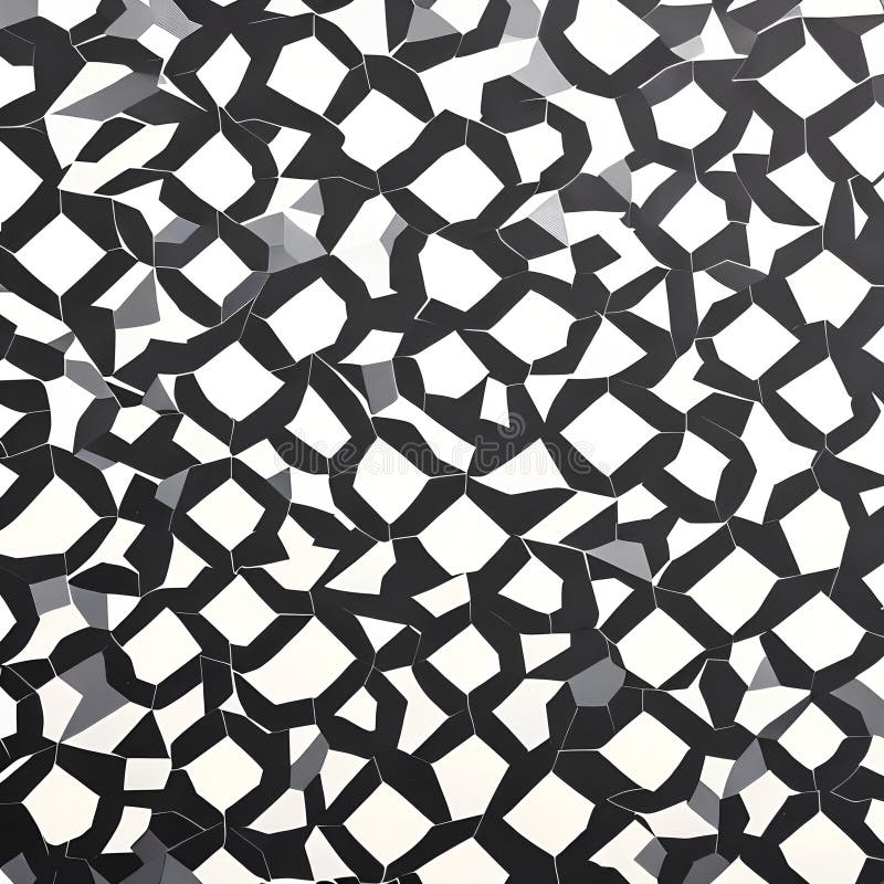 A Bold Pattern of Black and White Circles Intersecting at Sharp Angles5 ...
