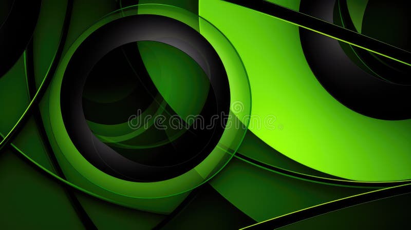 Electrifying Green Lightning Bolts on a Black Background Stock ...