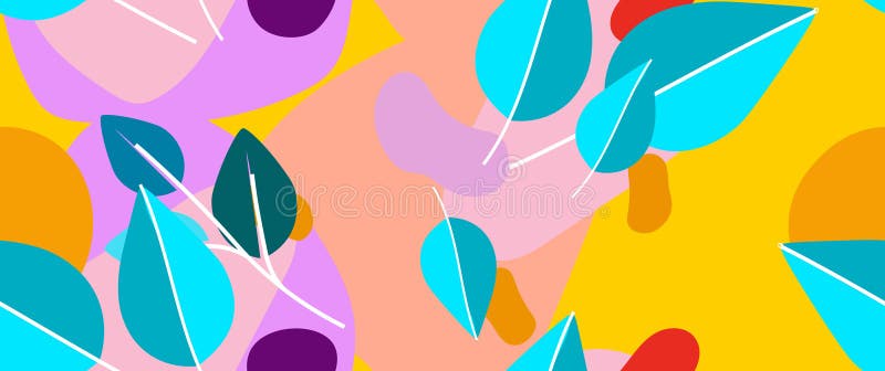Bold Pattern Tropical Leaf Jungle Modern Motif Stock Vector ...