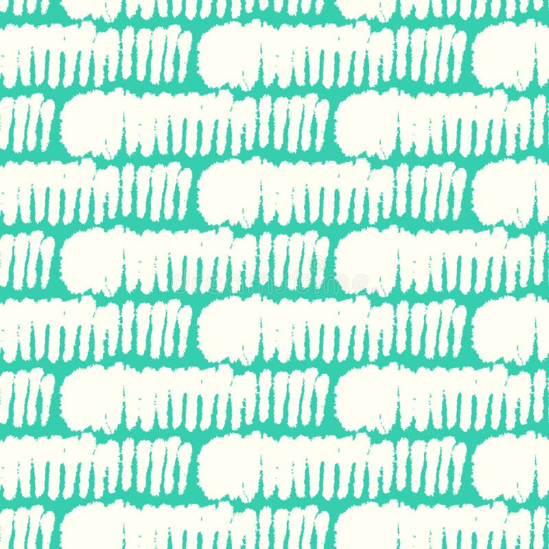 Bold Pattern with Wide Brushstrokes in Aqua Green Stock Vector ...