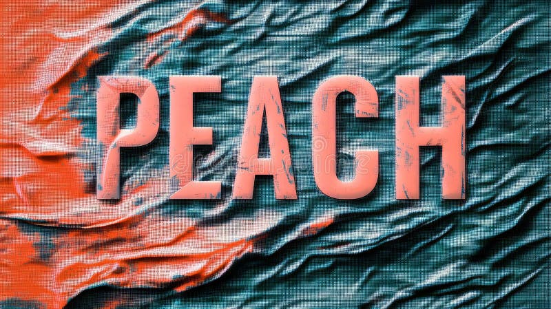 Peach Text - Neon Style Text Effect Stock Vector - Illustration of ...