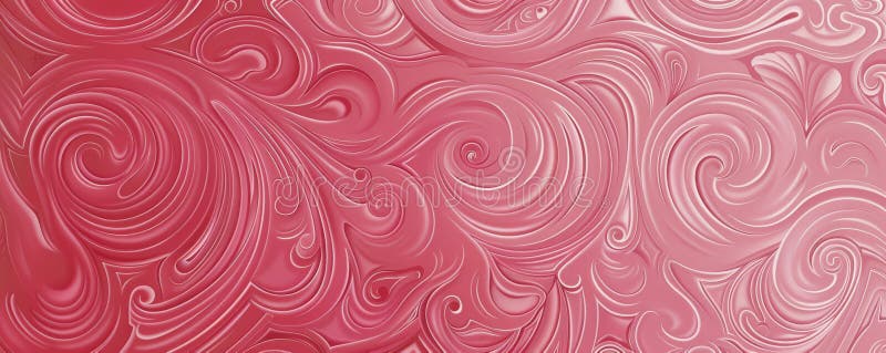 A Bold Pink Background Featuring a Pattern of Swirling Shapes, Adding ...