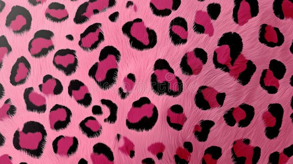 Bold Pink Leopard Spots Pattern Design Stock Photo - Image of colorful ...