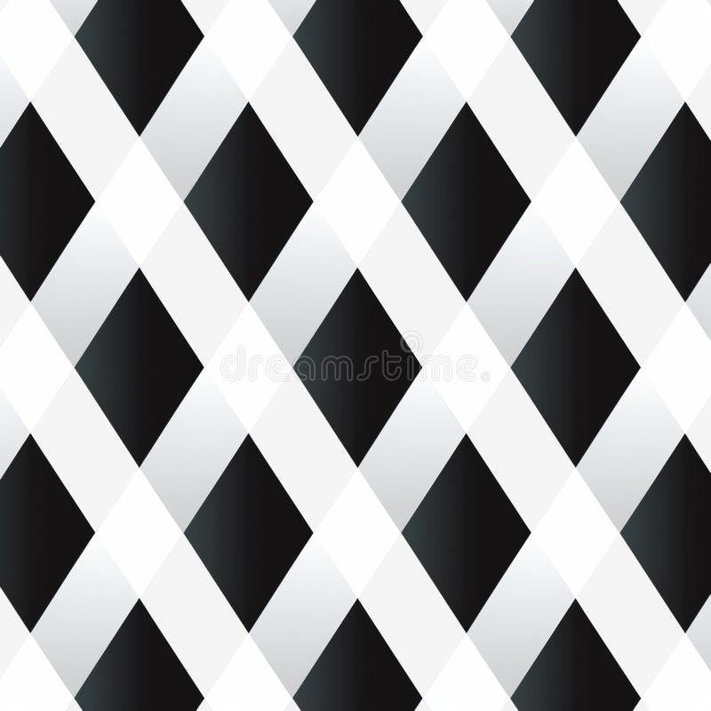 Bold and Playful Black and White Diamond Pattern Stock Illustration ...