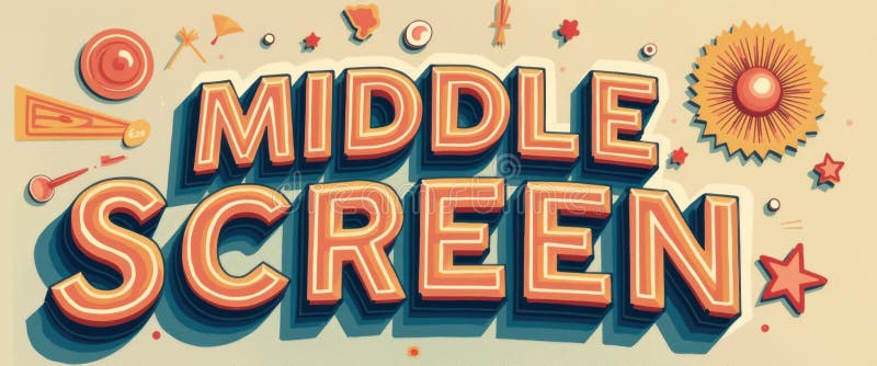 Bold Playful Middle Screen Typography Vibrant Colors Whimsical Elements ...