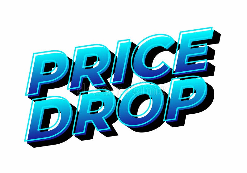 Bold Price Drop Graphic Design Stock Vector - Illustration of design ...