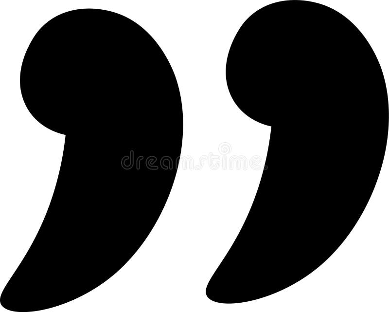 Bold Quotation Marks stock vector. Illustration of writing - 387476360