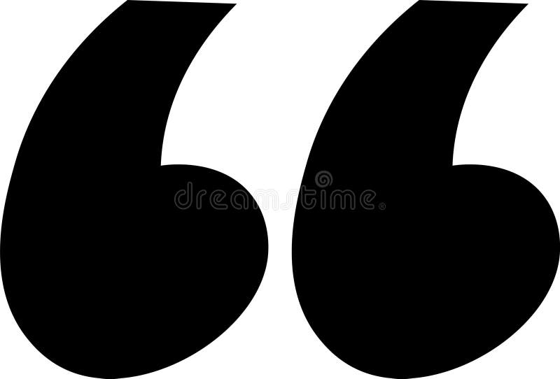 Bold Quote Marks stock illustration. Illustration of quote - 387476284