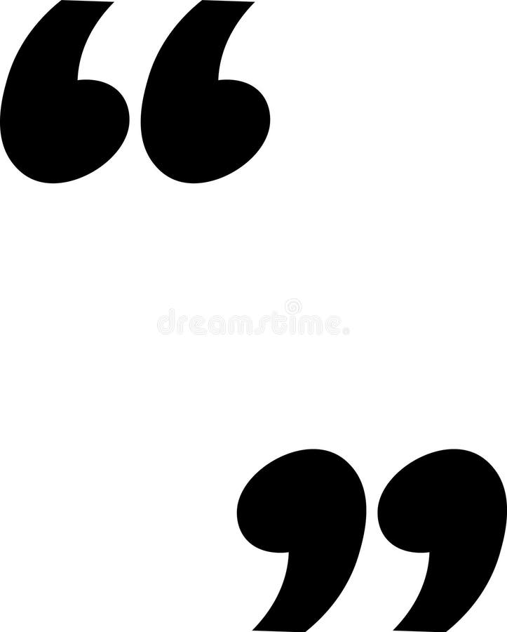 Bold Quote Marks Set stock vector. Illustration of feedback - 387475891