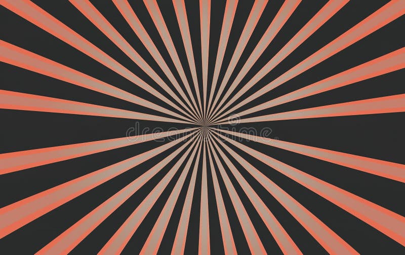 Bold Radial Pattern with Orange and Black Lines Creating a Striking ...